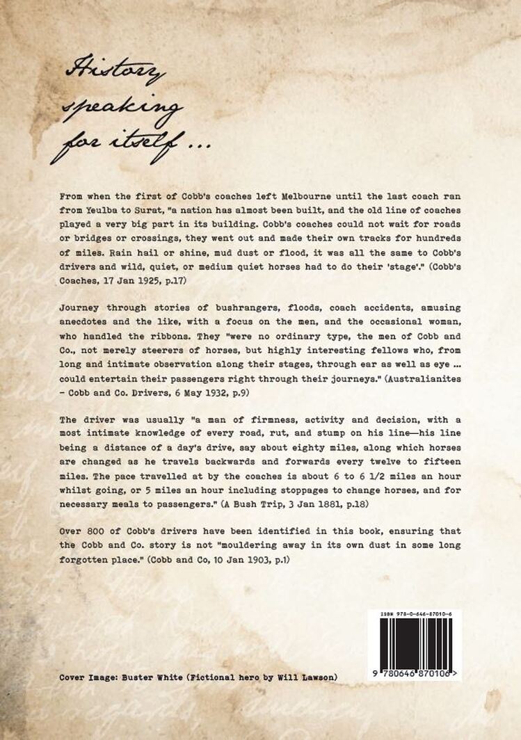 ALONG THE TRACKS OF COBB AND CO. - Cobb and Co. Book Series